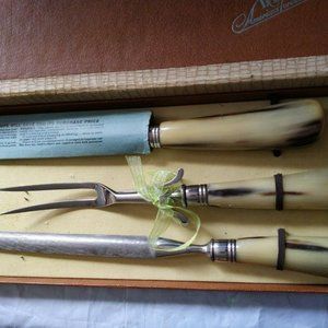 Dexter | Kitchen | Vintage Dexter Cutlery Carving Set Antler Handles ...